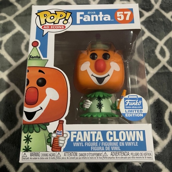 Funko | Accessories | Funko Pop Fanta Clown 57 Vaulted Fanta Funko Pop ...
